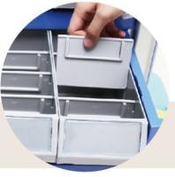 China ABS  Medicine Trolley with double side drawers medical trolley cart for sale