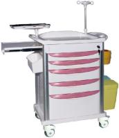 China Aluminum column emergency cart  Nursing Trolley Crash Medical Cart for sale