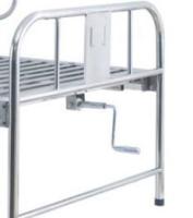 China Manul Stainless steel Adjustable Hospital Bed  with one crank for sale