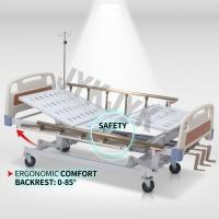 China Super Low Electric Hospital Bed Three Function With Anti Fall Design For Dementia Elderly Patients Home Care for sale