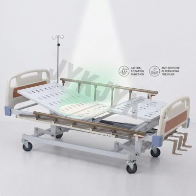 China Electric Turning Adjustable Hospital Bed With Lateral Rotation Function Anti Bedsore Alternating Pressure Mattress Included for sale
