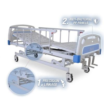 China Electric Pediatric Adjustable Hospital Bed With Cartoon Theme Decorative Panels RGB Night Light Child Friendly Design for sale