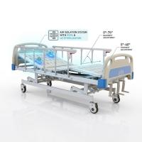 China Electric Air Isolation Adjustable Hospital Bed With HEPA Filtration UV Sterilization Negative Pressure Curtain For Infection Control for sale