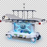 China Stainless Steel Fowler Position Patient Recovery Stretcher Trolley Manual Crank Knee Rest Adjustment 180kg for sale
