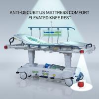 China Stainless Steel Recovery Room Patient Trolley Stretcher Adjustable Knee Rest Anti-Decubitus 4-Section 180kg for sale