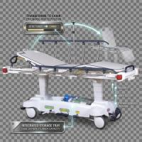 China Modular Multi-Purpose Patient Stretcher Trolley Convertible Examination Chair Position Storage Basket 200kg for sale