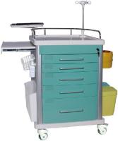 China Medical trolley cart ABS emergency trolley Hospital Emergency cart Emergency Crash Cart Medical Trolley for sale