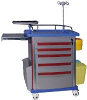 China medical trolley cart ABS  Emergency cart Emergency Cart Injection Molding Heavy Duty Medical Supply Cart for Healthcare Facilities for sale
