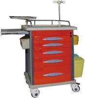 China medical trolley cart ABS  Emergency cart Emergency Cart Injection Molding Heavy Duty Medical Supply Cart for Healthcare Facilities for sale