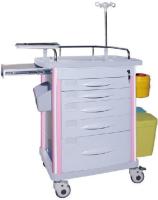 China medical trolley cart ABS  Emergency cart Emergency Cart Injection Molding Heavy Duty Medical Supply Cart for Healthcare Facilities for sale
