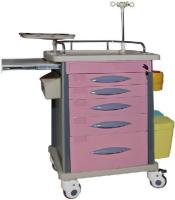 China medical trolley cart ABS  Emergency cart Emergency Cart Injection Molding Heavy Duty Medical Supply Cart for Healthcare Facilities for sale