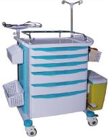 China Medical Trolley Cart  Medical Supply  emergency cart ABS emergency trolley  emergency crash cart for sale