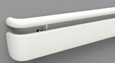 China nursing home corridor wall handrail Crashproof  Hospital Corridor Handrail Wall for sale