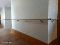 China nursing home corridor wall handrail Crashproof  Hospital Corridor Handrail Wall in round for sale