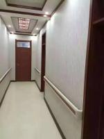 China Hospital aluminum alloy with PVC  Corridor wall Handrail with plain panel Safeguard Wall Bumpers for sale