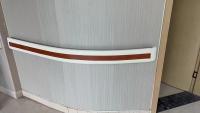 China Hospital aluminum alloy with PVC  Corridor wall Handrail with plain panel Safeguard Wall Bumpers for sale