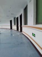 China Hospital aluminum alloy with PVC  Corridor wall Handrail with plain panel Safeguard Wall Bumpers for sale