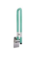China Hospital toilet  handrail (turn up) with stainless steel base Safeguard Wall Bumpers Resthome toilet handrail(turn up) with stainless steel base for sale