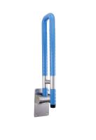 China Hospital toilet  handrail (turn up) with stainless steel base Safeguard Wall Bumpers Resthome toilet handrail(turn up) with stainless steel base for sale