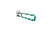 China Hospital toilet  handrail (turn up) with stainless steel base Safeguard Wall Bumpers Resthome toilet handrail(turn up) with stainless steel base for sale