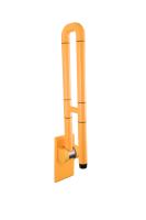 China Hospital toilet  handrail (turn up) with robber base Safeguard Wall Bumpers Resthome toilet handrail(turn up) with robber base for sale
