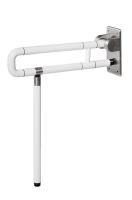 China Hospital toilet  handrail with stand (turn up) with stainless steel base Safeguard Wall Bumpers Resthome toilet handrail(turn up ) with stainless steel base for sale