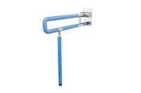 China Hospital toilet  handrail with stand (turn up) with stainless steel base Safeguard Wall Bumpers Resthome toilet handrail(turn up ) with stainless steel base for sale