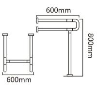 China Hospital wash bassin handrail with stand  Safeguard Wall Bumpers Resthome wash bassin handrail with stand for sale