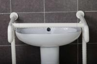 China Hospital wash bassin handrail with stand  Safeguard Wall Bumpers Resthome wash bassin handrail with stand for sale