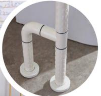 China Hospital toilet U shape handrail with stand Safeguard Wall Bumpers Resthome toilet U shape handrail with stand for sale