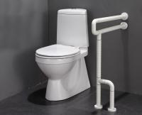China Hospital toilet U shape handrail with stand Safeguard Wall Bumpers Resthome toilet U shape handrail with stand for sale
