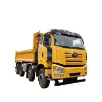 China Construction Waste 8*4 Dumper Truck 40000kg FAW Tipper Truck Automatic Unloading for sale