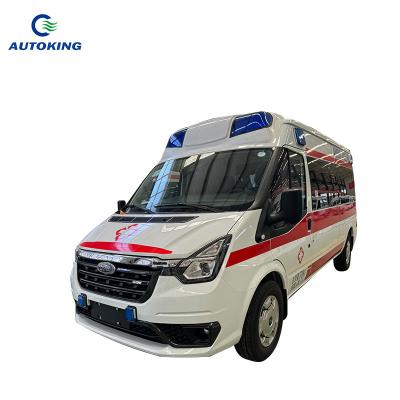 China Multi Functional Emergency Ambulance Monitoring ICU FORD Ambulance for sale