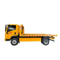China Flat Cargo Platform Wrecker Towing Truck 4*2 With Crawling Ladder for sale