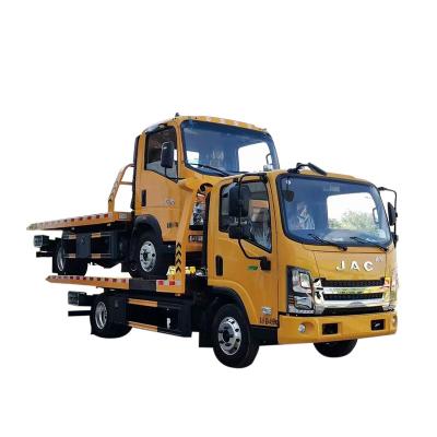 China 8000kgs Flatbed Wrecker Truck Alumina Rollback 4*2 8T Flatbed Towing Truck for sale