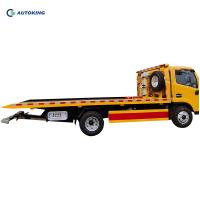 China LHD Diesel Wreker Truck Heavy Wrecker Pickup Truck Rotary Crane for sale