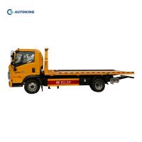 China LHD Diesel Wreker Truck Heavy Wrecker Pickup Truck Rotary Crane for sale