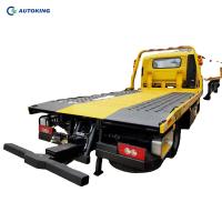 China 115kW Fuel Diesel Wrecker Towing Truck Platform Heavy Duty Flatbed Tow Truck for sale