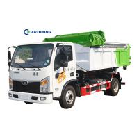 China Front / Rear Axle 3/7 18CBM Hydraulic Hook Lift Rear Loading Trash Bin Automatic Garbage Truck For Waste Collection Vehicle for sale