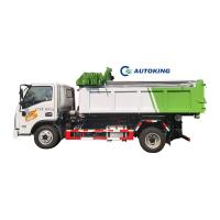 China Front / Rear Axle 3/7 18CBM Hydraulic Hook Lift Rear Loading Trash Bin Automatic Garbage Truck For Waste Collection Vehicle for sale