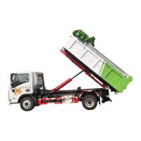 China Front / Rear Axle 3/7 18CBM Hydraulic Hook Lift Rear Loading Trash Bin Automatic Garbage Truck For Waste Collection Vehicle for sale