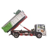 China Front / Rear Axle 3/7 18CBM Hydraulic Hook Lift Rear Loading Trash Bin Automatic Garbage Truck For Waste Collection Vehicle for sale