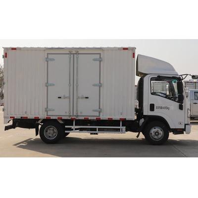 China 2ton Isuzu Cargo Trucks Vans Electric Mini Cargo Trailer Box for sale