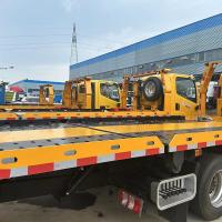 China Tow Truck Wrecker With 5T Towing Tonnage And Diesel Fuel Flatbed Towing Equipment for sale