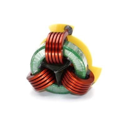 China Toroidal  Core Storage Output Three-Phase Power Choke with Flat Wire Vertical Winding for sale