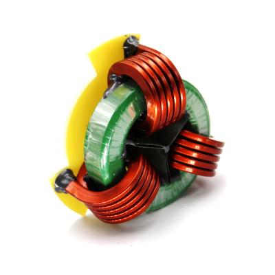 China Toroidal Ferrite Core Storage Output 3-Phase Power Choke with Flat Wire Vertical Winding for sale