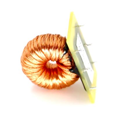 China Vertical Toroidal Sendust Core Differential Mode Choke with Litz Wire for sale