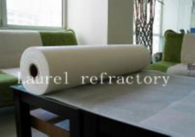 China 1260C Refractory thermal shock resistance Fireproof Lightweight Insulation Ceramic Fiber Wool Paper for Hot Top Linings for sale