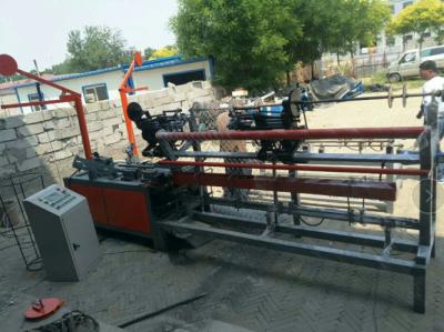 China Full Automatic PLC control Double Wire feeding Chain Link Fence Machine for sale