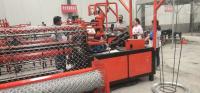 China 3m width Automatic PLC Double Wire feeding Chain Link Fence Machine/chain link machine for sale